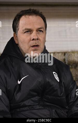 Jong Genk's head coach Johan Van Rumst pictured during a soccer game ...