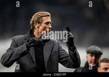 Pundit and former footballer, Peter Crouch at the London Stadium ...