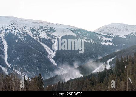 Colorado Western Slope near Frisco snow capped rocky mountains of Gore ...