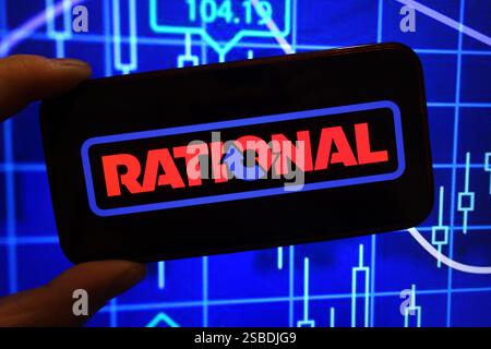In this photo illustration, the Rational AG company logo is seen ...