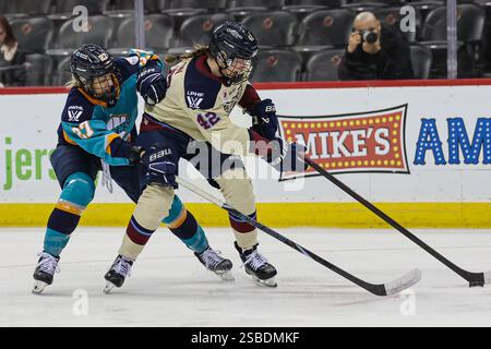 New York Sirens' Jade Downie-Landry (27) celebrates her goal against ...