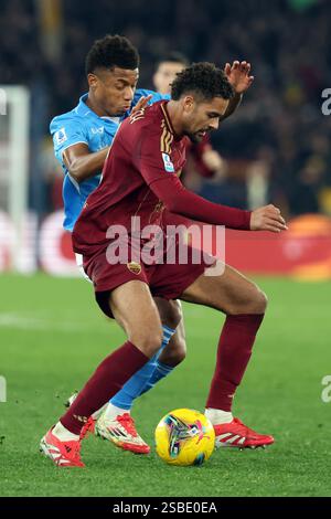 Devyne Rensch of AS Roma during the Italian Coppa Italia football match ...