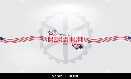 Graphic design celebrating National Engineers Week Stock Vector Image ...