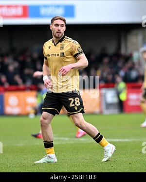 Sam Smith of/ Wrexham AFC during the Sky Bet League 1 match Wrexham vs ...