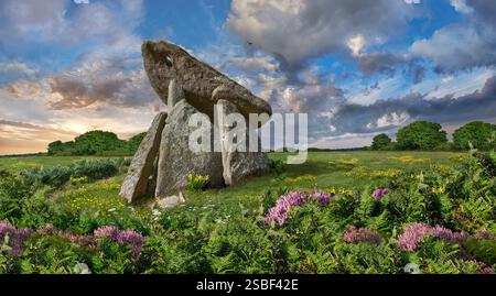 Photo of Trethevy Quoit (giants house) neolithic stone age standing ...