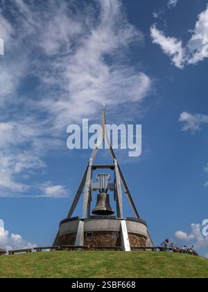 Concordia 2000: Bell Tower, Symbol of Peace, Amidst the Alpine Peaks ...