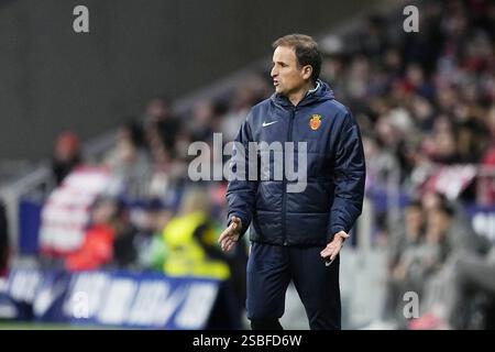 Jagoba Arrasate, heach coach of Mallorca during the Spanish ...