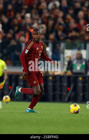 Evan Ndicka of AS Roma during the Serie A Enilive match between AS Roma ...