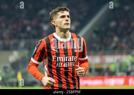 Christian Pulisic of AC Milan during Cagliari Calcio vs AC Milan ...