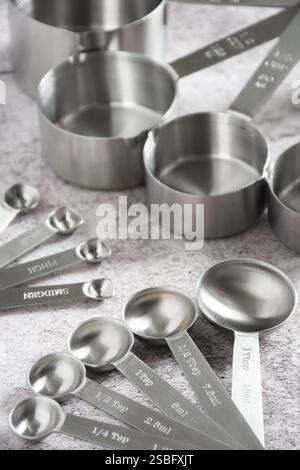 Measuring cups and spoons Stock Photo - Alamy
