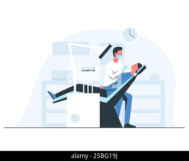 young dentist female in office Stock Vector Image & Art - Alamy