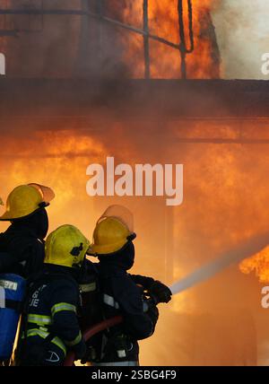 Industrial explosion and fire, BLEVE Stock Photo - Alamy