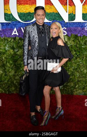 Seph Stanek and Kristin Chenoweth arriving at the 73rd Annual Tony ...