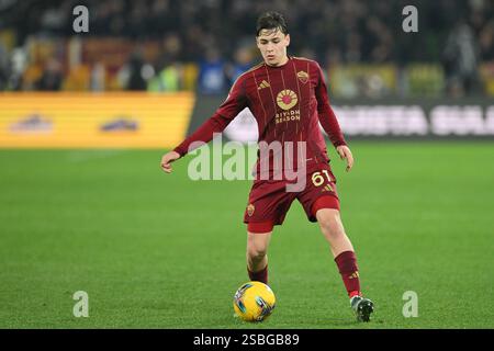 Olimpico Stadium, Rome, Italy - Niccolo Pisilli of AS Roma celebrates ...