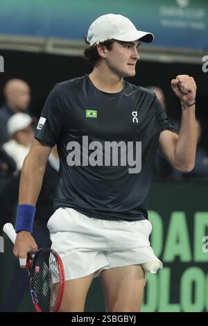 Joao Fonseca of Brazil during day 3 of Roland-Garros 2025, French Open, Grand Slam tennis ...