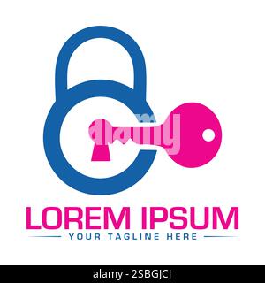 Key Logo Design, Unique Key Logo Design Stock Vector Image & Art - Alamy
