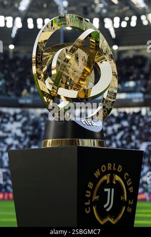The FIFA Club World trophy is seen druing the FIFA Club World Cup ...