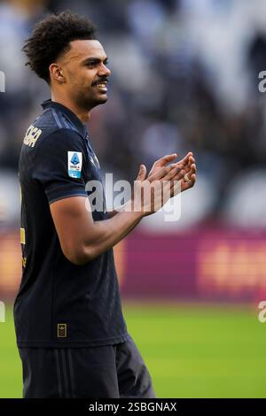 Renato Veiga of Juventus Fc gestures during the UEFA Champions League ...