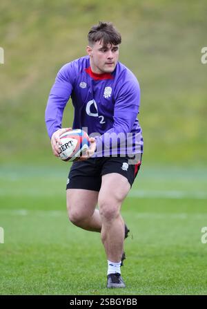 England's Theo Dan (centre) during a team run at the Allianz Stadium in ...