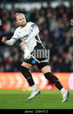 Derby County's Lars-Jorgen Salvesen during the Sky Bet Championship ...