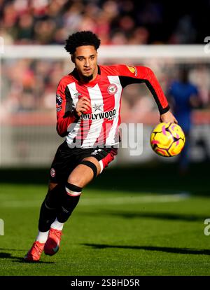 Kevin Schade of Brentford during the Brentford v Tottenham Hotspur ...