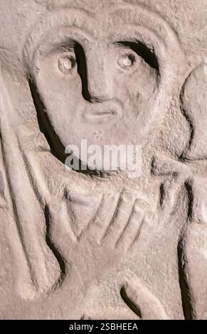A Hakkari kurgan stele (15 -11 c BC) - A sculptured figure of a warrior ...