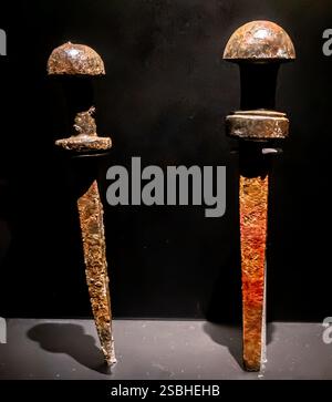 A historical nail from the museum collection, demonstrating the ...