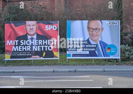 friedrich Merz, Olaf Scholz, Bundestagswahl 2025, Wahlslogan ...