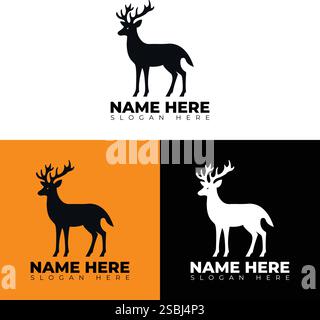 this is deer logo design Stock Vector Image & Art - Alamy
