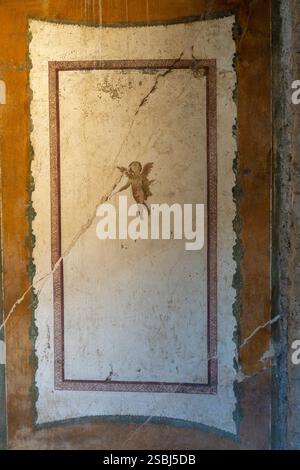 Fresco of Cupid at Casa della Venere in Conchiglia or the House of ...