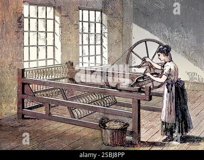 The Spinning Jenny was invented by James Hargreaves in 1764 in ...