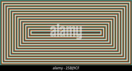 Visual effect created by jade green, brown, tan and off-white squares ...