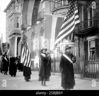 Suffragette pickets at the White House in the early 20th century were a ...