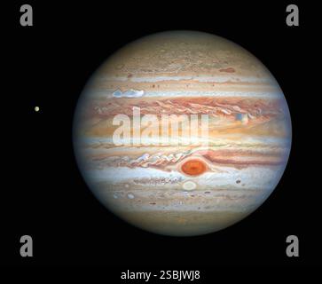 Image of the full disk of Jupiter from ACS/WFC at 18:42 UT, April 16 ...