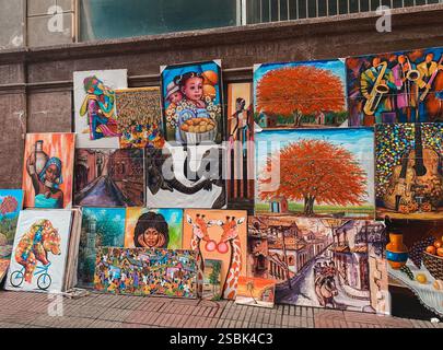 Wall art, Dominican Paintings Stock Photo - Alamy