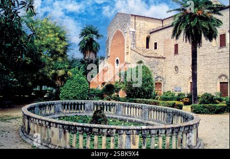 Italy Abruzzo Manoppello Santa Maria Arabona abbey complex Stock Photo ...