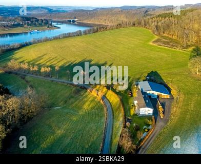 Luftbild, Hof Siele, Rhode, Olpe, Sauerland, Nordrhein-Westfalen ...