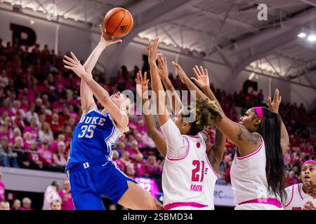 Duke forward Toby Fournier (35) goes to the basket against South ...