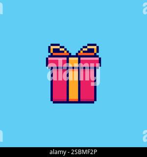 Pixel art Gift game asset design Stock Vector Image & Art - Alamy