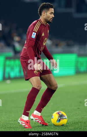 Devyne Rensch of AS Roma in action during the Europa League football ...
