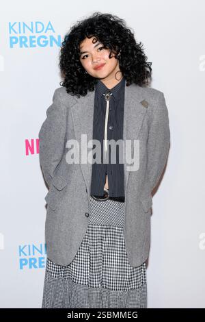 Ny. 03rd Feb, 2025. Sam Morelos at arrivals for KINDA PREGNANT Premiere ...