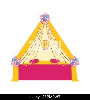 Haldi ceremony background for bride Stock Vector Image & Art - Alamy