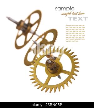 Steel cogs and gear wheel mechanisms with forbidden sign, prohibition ...