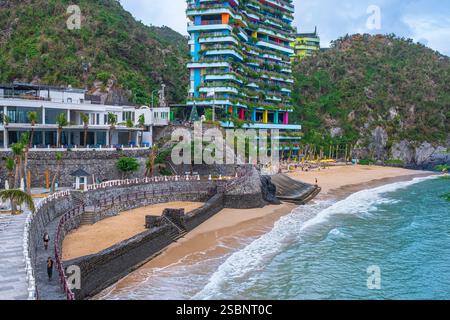 Vietnam, Haiphong Province, Cat Ba island, Cat Ba city, gigantic ...
