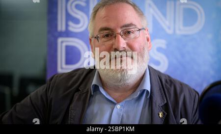Author, illustrator and political cartoonist Chris Riddell poses for a ...