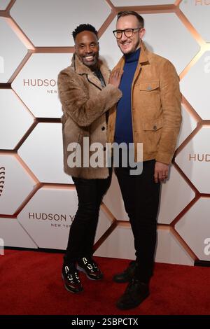 Billy Porter and Adam Smith attending the Hudson Yards VIP grand ...