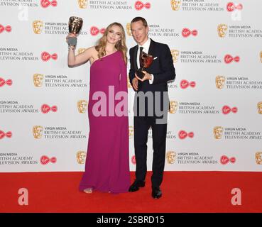 Jodie Comer and Benedict Cumberpatch at the Virgin Media British ...