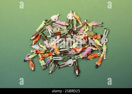 Crowd of miniature people. C A lot of people Stock Photo - Alamy