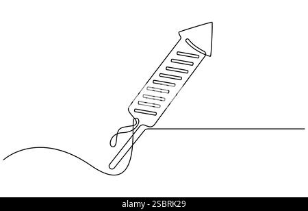 firecracker one line art Stock Vector Image & Art - Alamy