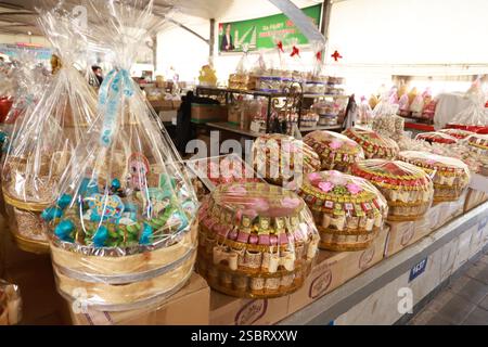 a different type of traditional biscuits and uzbek baked items is on ...